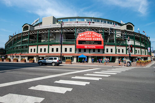 Wrigley Field with Model 507.507.202.202 fixed stadium seating…