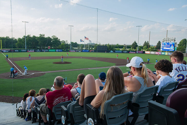 Wisconsin Brewing Company Park beam mount Solara stadium seating