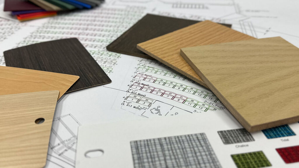 Designer Collection - Coordinating laminates and wood stains