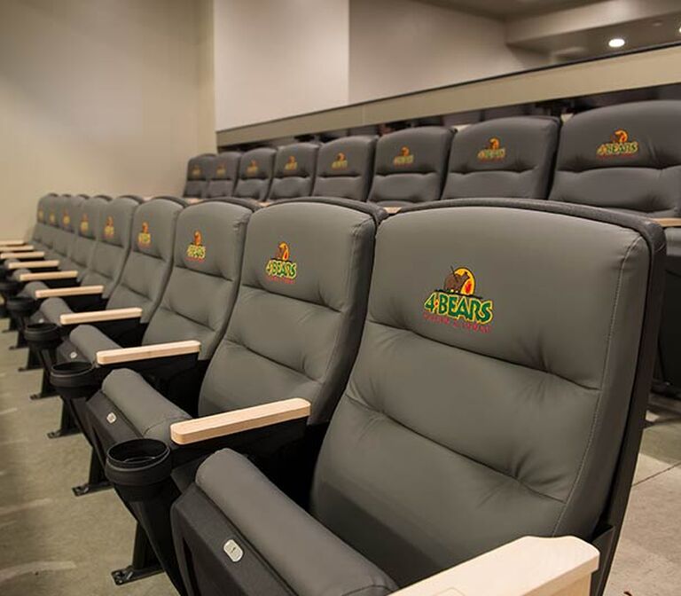 4 Bears Casino Event Center with stadium seating Integra chairs on…