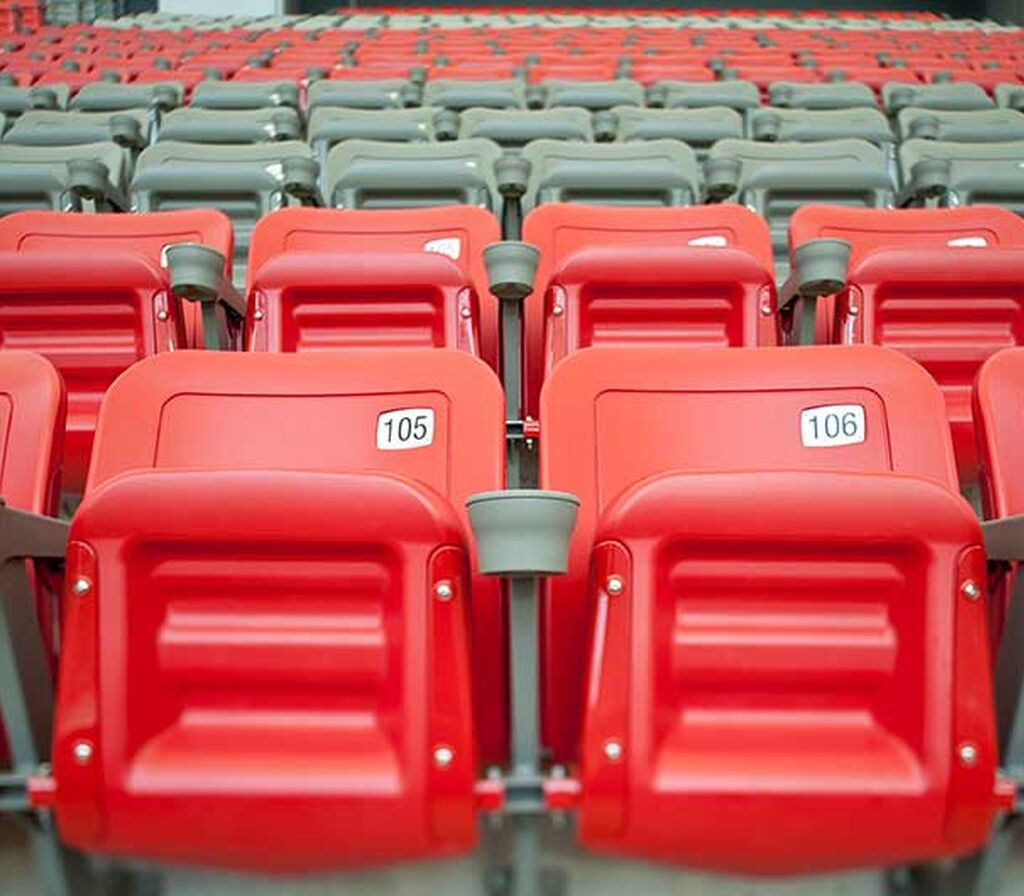 BC Place with model 30.52.00.30 Patriot fixed stadium seating…