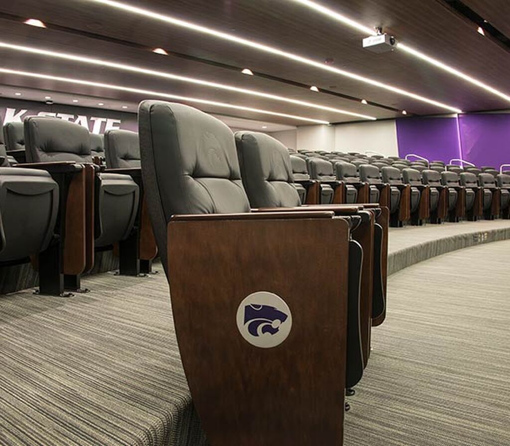 Kansas State University Varnier Football training Room with…