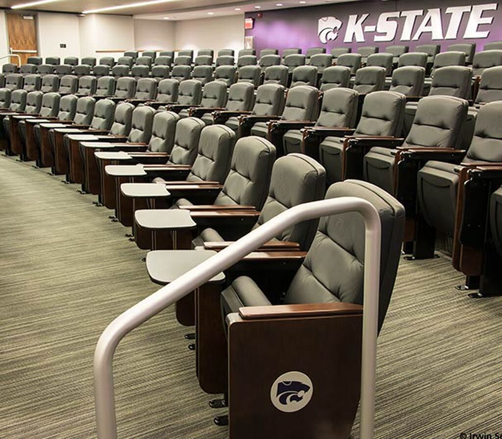 Kansas State University Varnier Football training Room with…