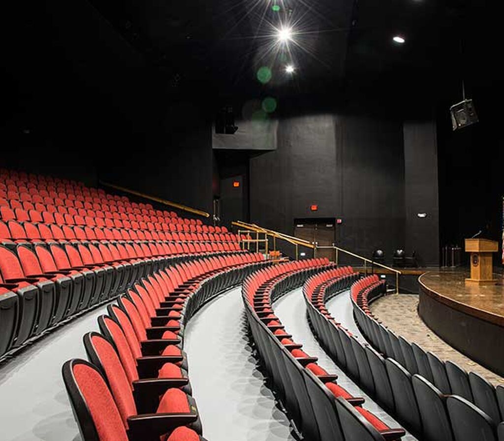 Polk State College Fine Arts Center with Irwin Seating model…