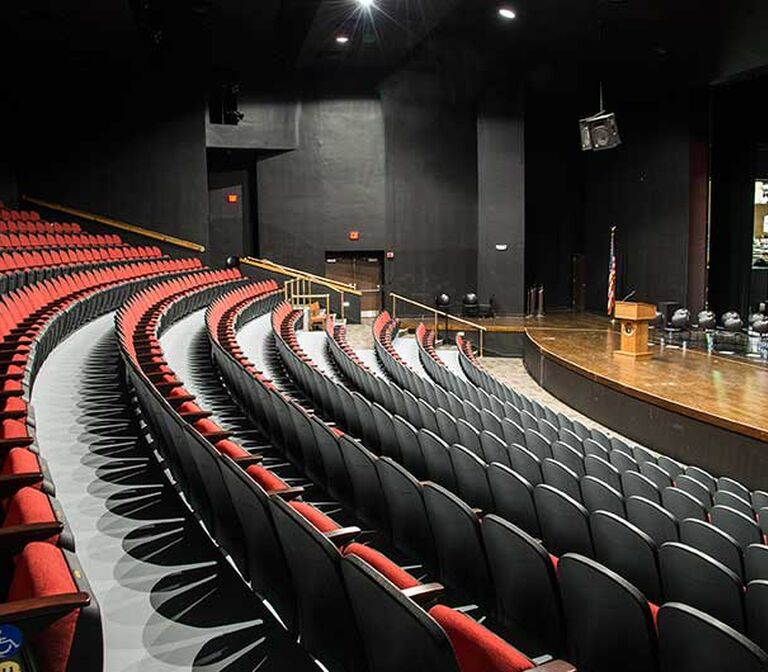 Polk State College Fine Arts Center with Irwin Seating model…