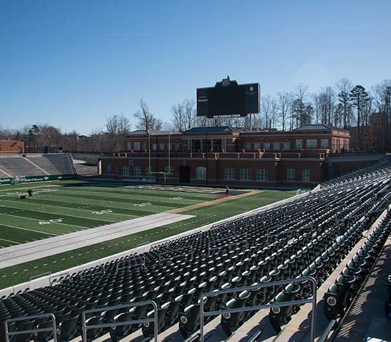 UNCC Jerry Richardson Stadium with Irwin Seating models 130.45.35.35 ...