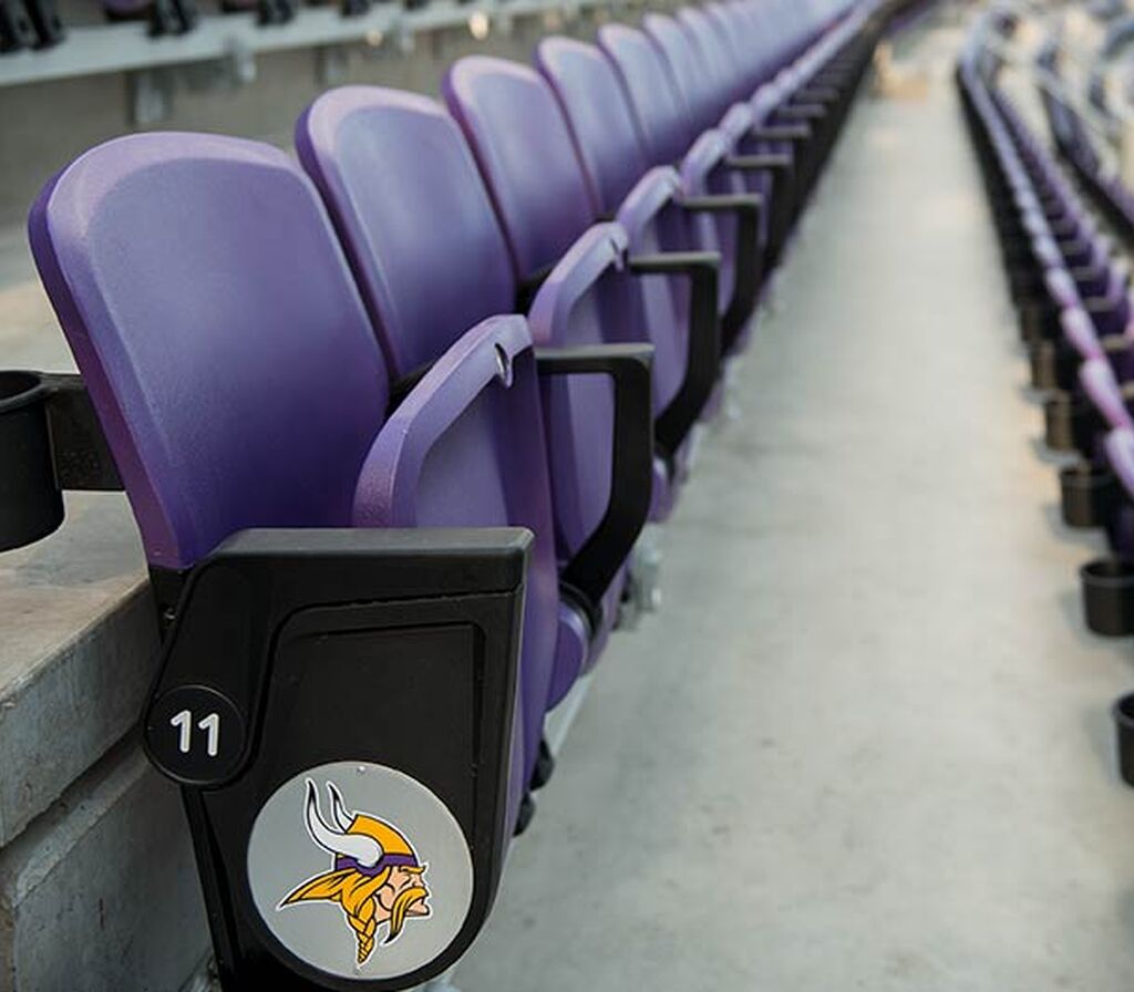 U.S. Bank Stadium home of the Minnesota Vikings with stadium and…