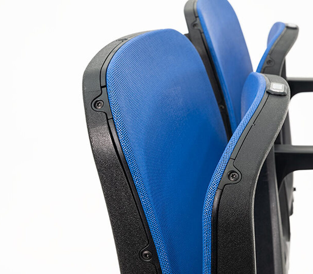 Airo rail mount seating with mesh fabric for sports and entertainment…