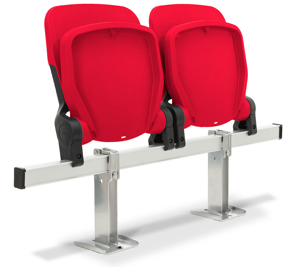 Centura rail-mount seating for sport and entertainment venues